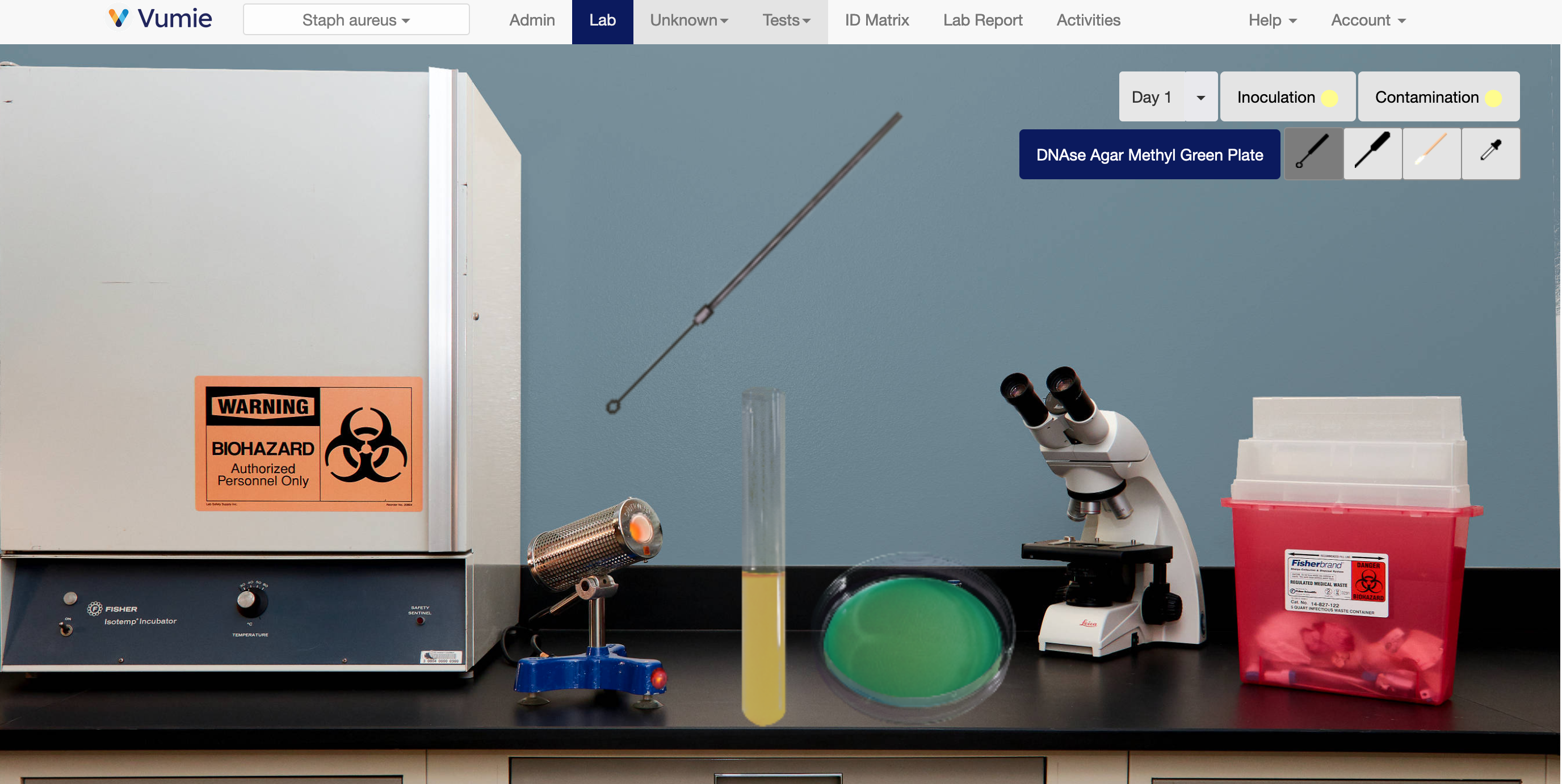 Vumie Virtual Microbiology Lab Simulator Software